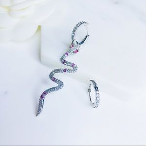 APM Monaco | Jewelry | Nwot Apm Monaco Snake Sparkle Drop Earrings ...